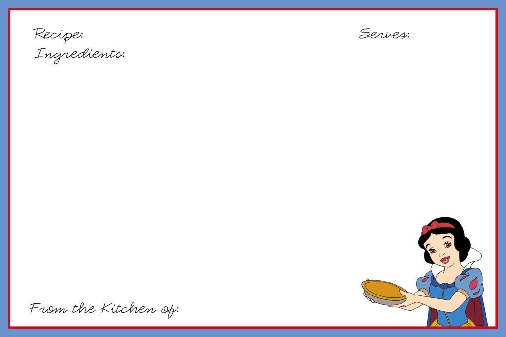 Disney Recipe Cards | Page 2 | DIS Disney Discussion Forums - DISboards.com