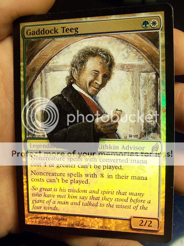Gaddock Teeg alter - bigupEveryone knows LotR + MtG = win.